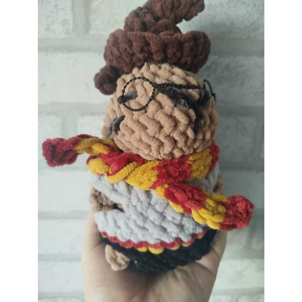 Capivara de Amigurumi Harry Potter CapiHarry 15 cm | Shopee Brasil