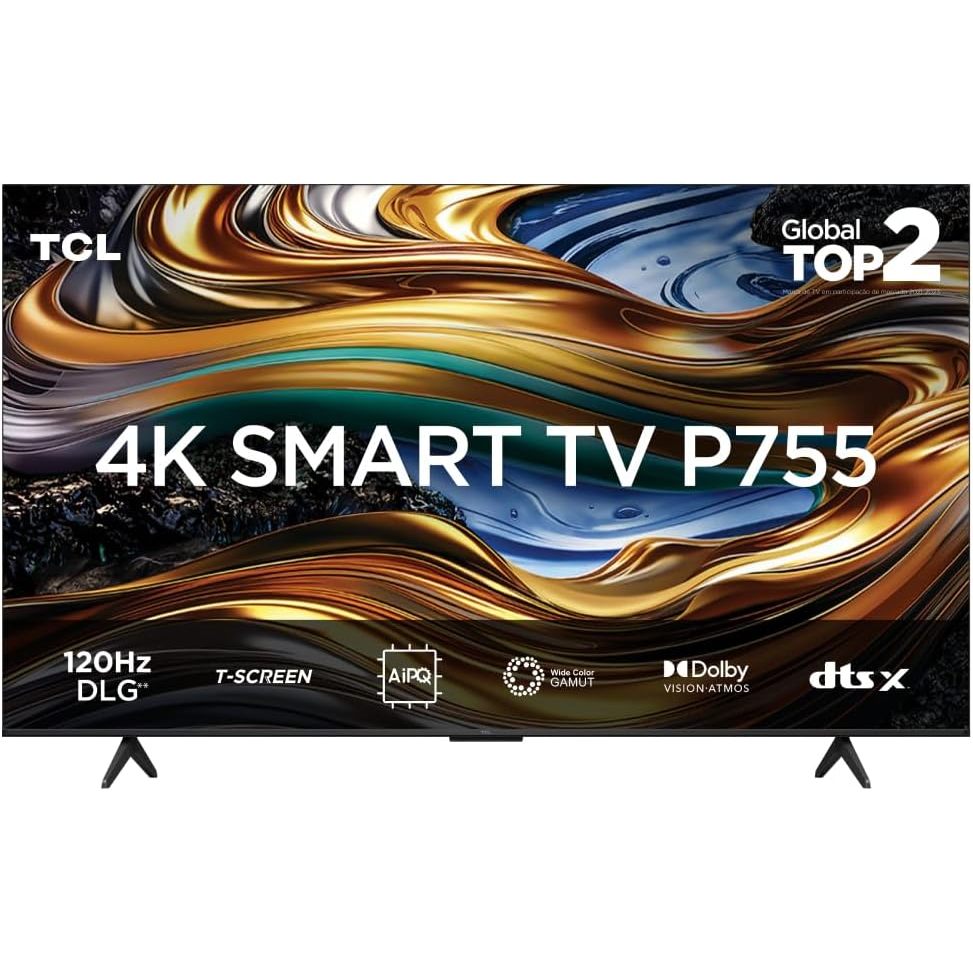 Smart TV TCL 65 Polegadas LED 4K P755 WiFi Bluetooth Google TV HDR10 ...