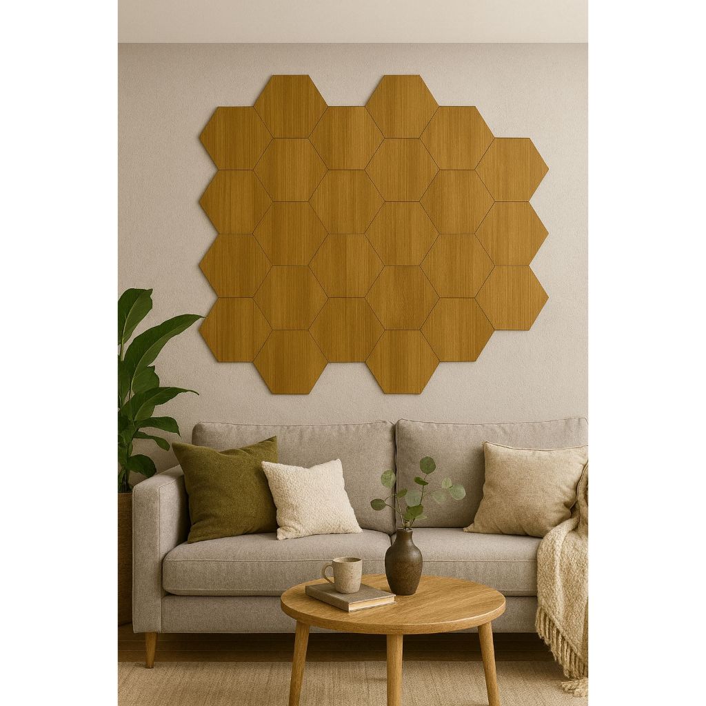 Kit 16 Peças MDF Hexagonal 20x17cm – Painel Criativo para Decoração ...