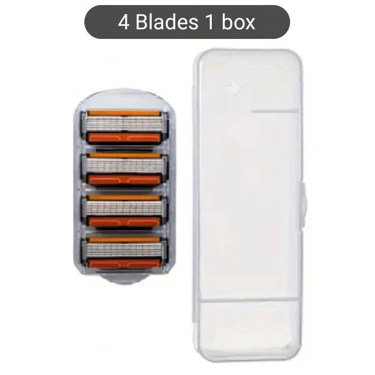 Cargas 4 Refil com 5 ou 6 Lâminas de Barbear Para Gillette Fusion5 ...