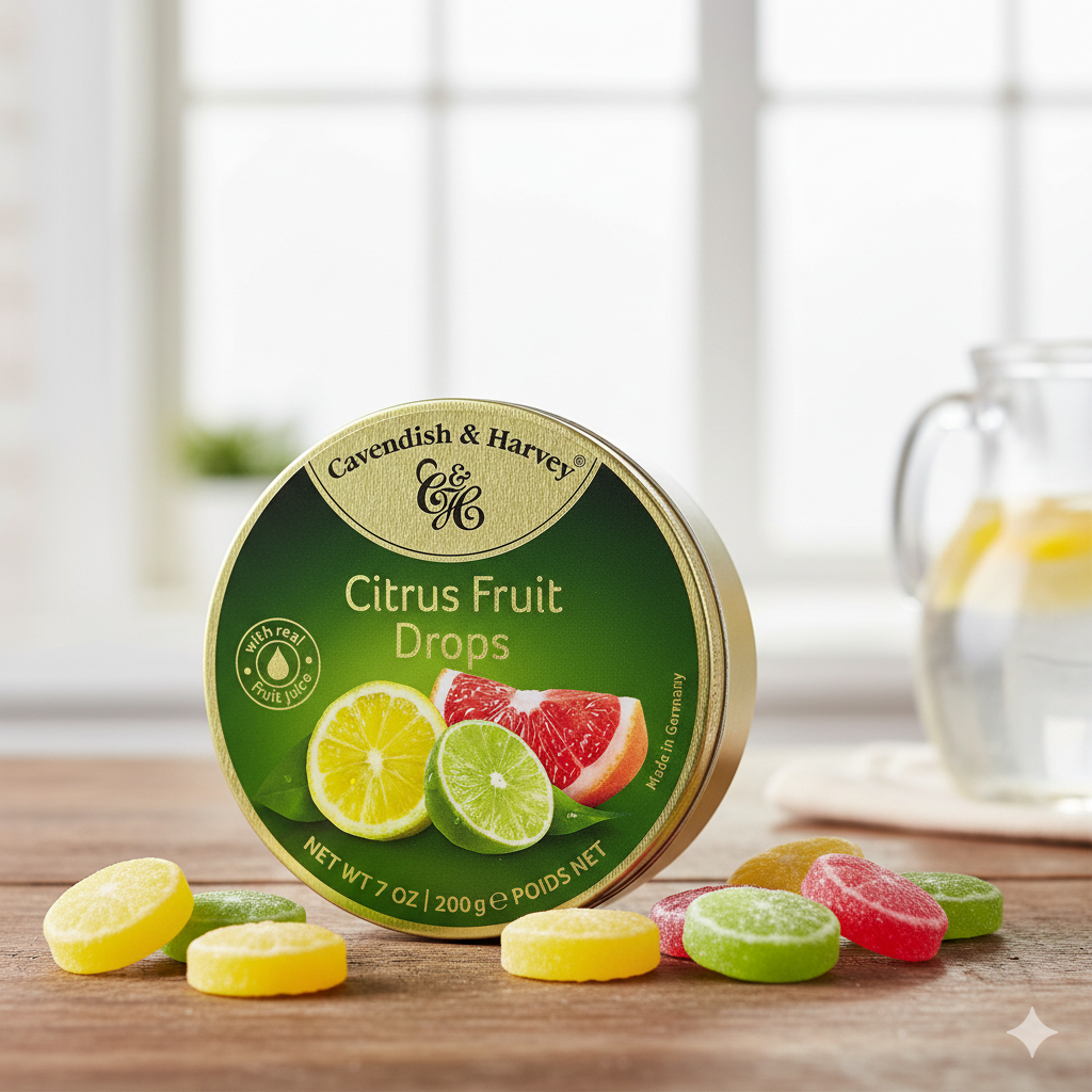 Balas Cavendish & Harvey Citrus Fruit Drops 200g | Shopee Brasil