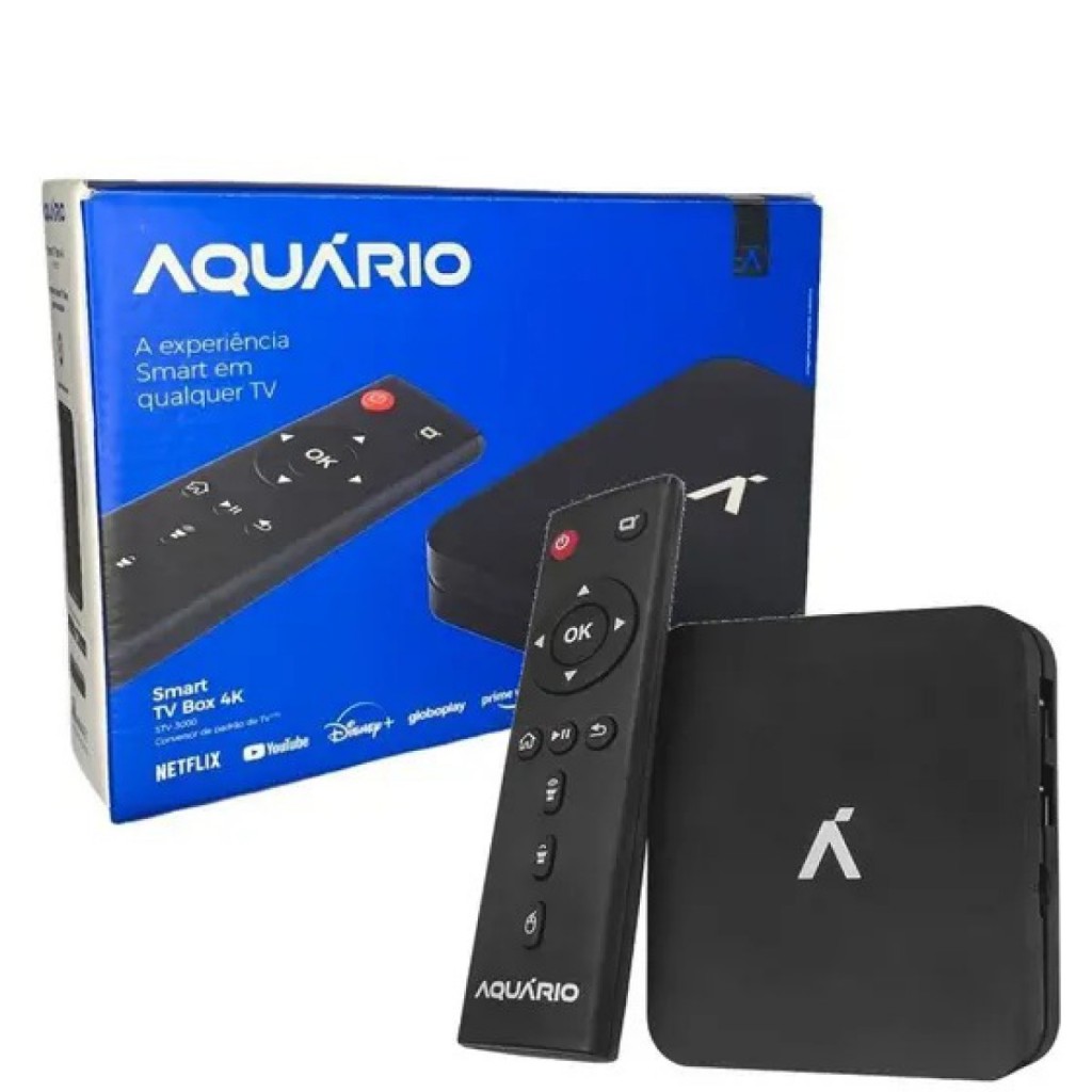 Smartbox Android TV 4K STV-3000 Transforme sua TV em uma Smart TV com o ...