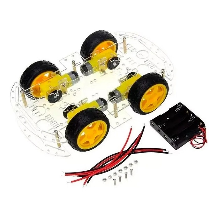 kit carrinho com arduino chassis 4wd e acessorios completo | Shopee Brasil