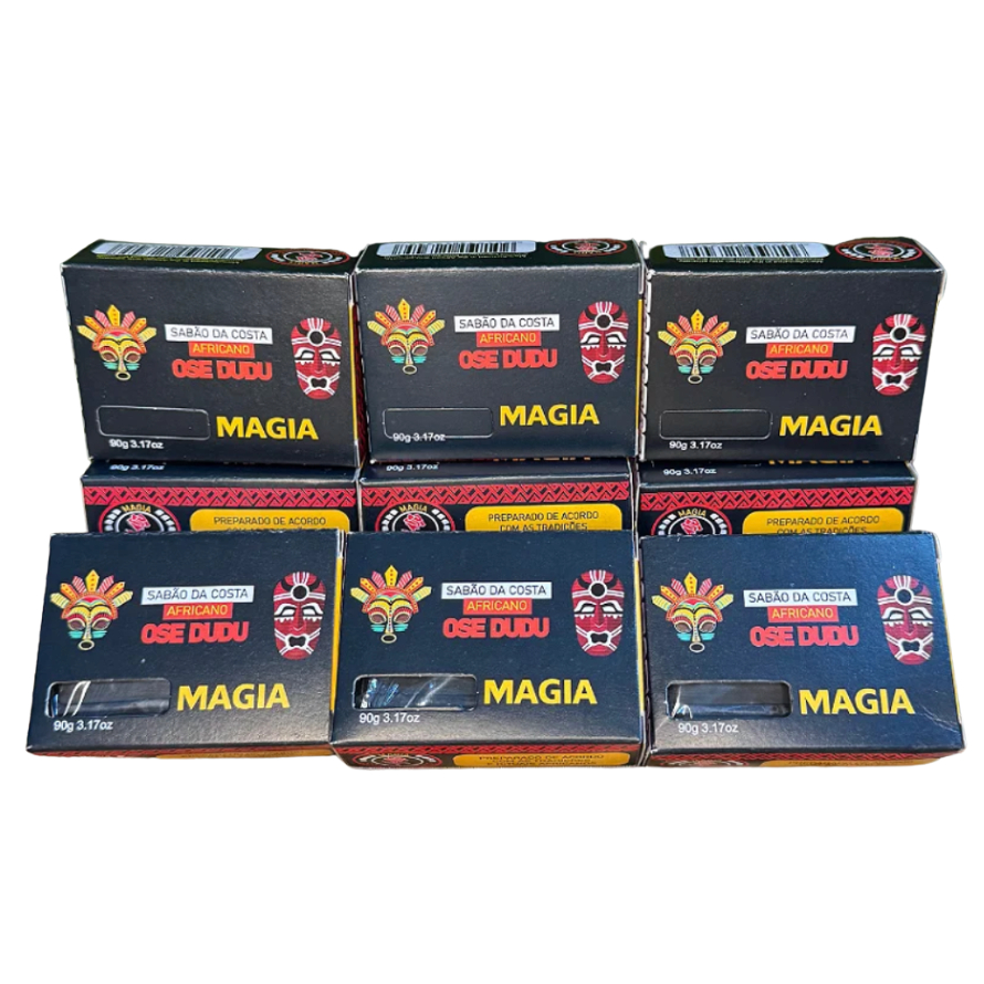 Kit Atacado Sabonete Sabão Da Costa Africano Ose Dudu 90g Para Limpeza ...