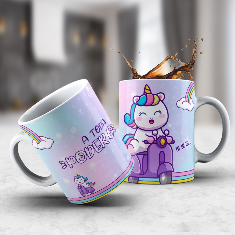 Caneca Personalizada Meme Unicórnio com frases Inadequadas - Vários ...