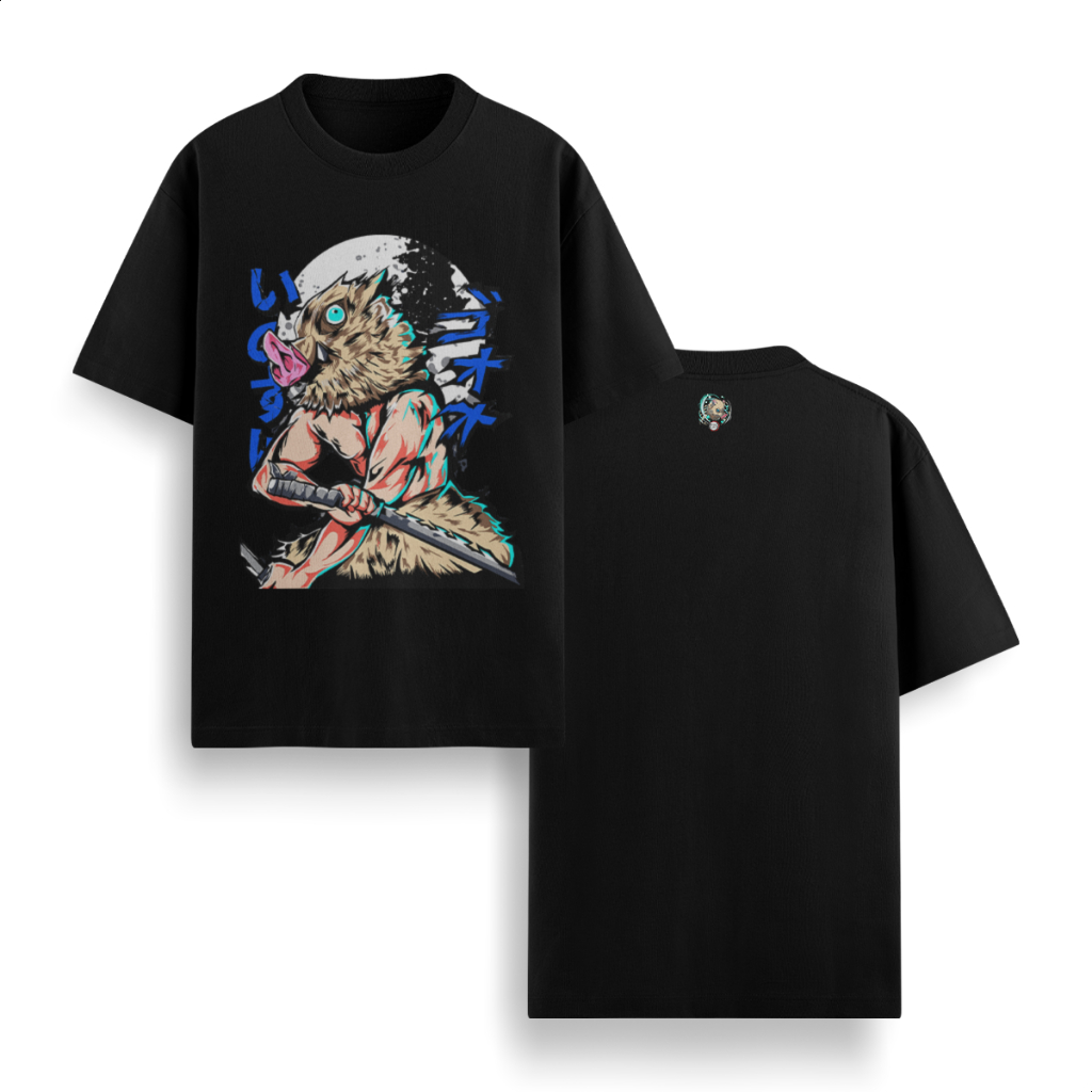 Camiseta Básica Anime Demon Slayer Inosuke Boar Rush | Shopee Brasil