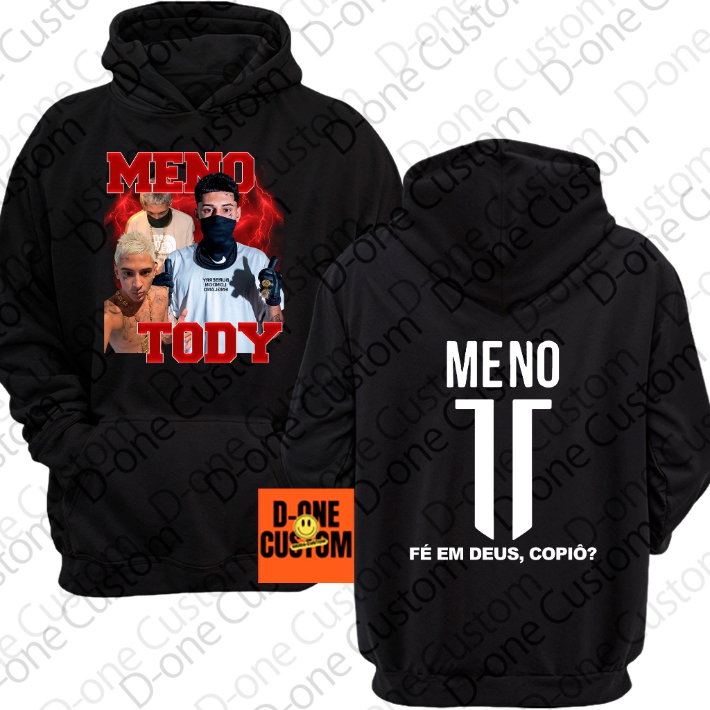 Moletom Blusa de Frio Meno Tody Logo Frente Fotos Jovem Tralha Trap ...