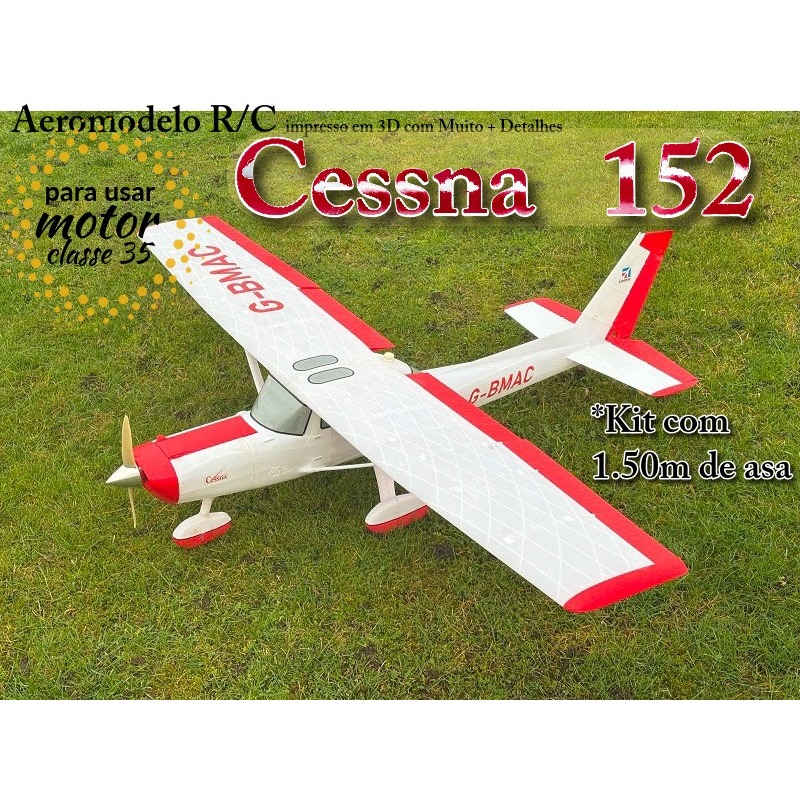 Aeromodelo Cessna 152 kit do avião com montagem rápida * 1.50 metro de ...