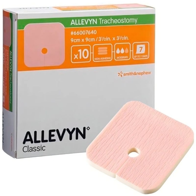 16 caixas Allevyn Tracheostomy Curativo 9x9 2027 caixas com 10 unidades ...
