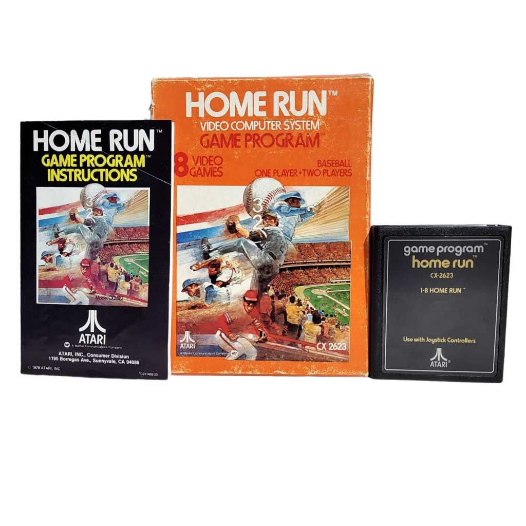 Home Run Atari 2600 Cib Original - Game Midia Fisica - Jogo Seminovo ...