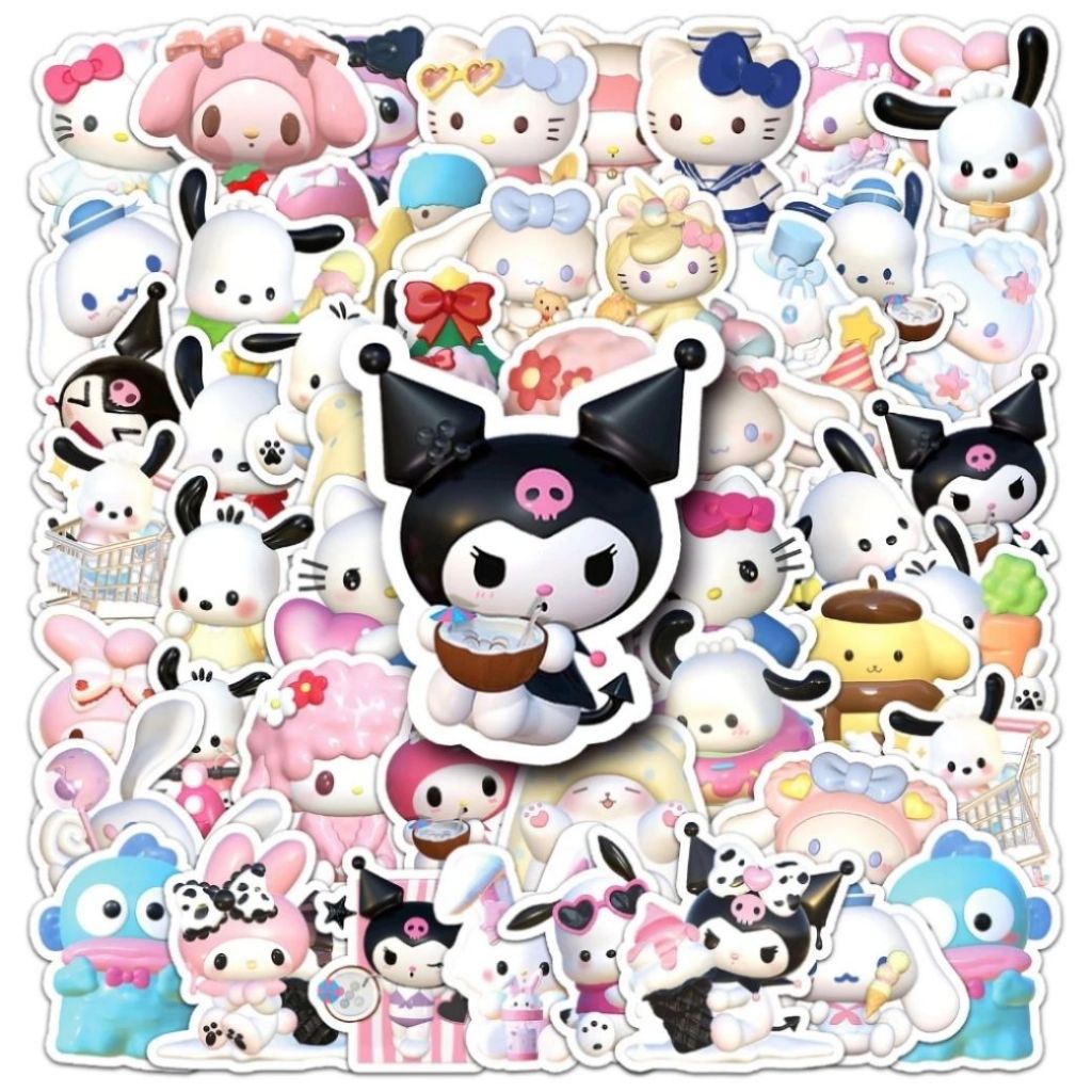 Stickers Adesivos Sanrio 3D | Shopee Brasil