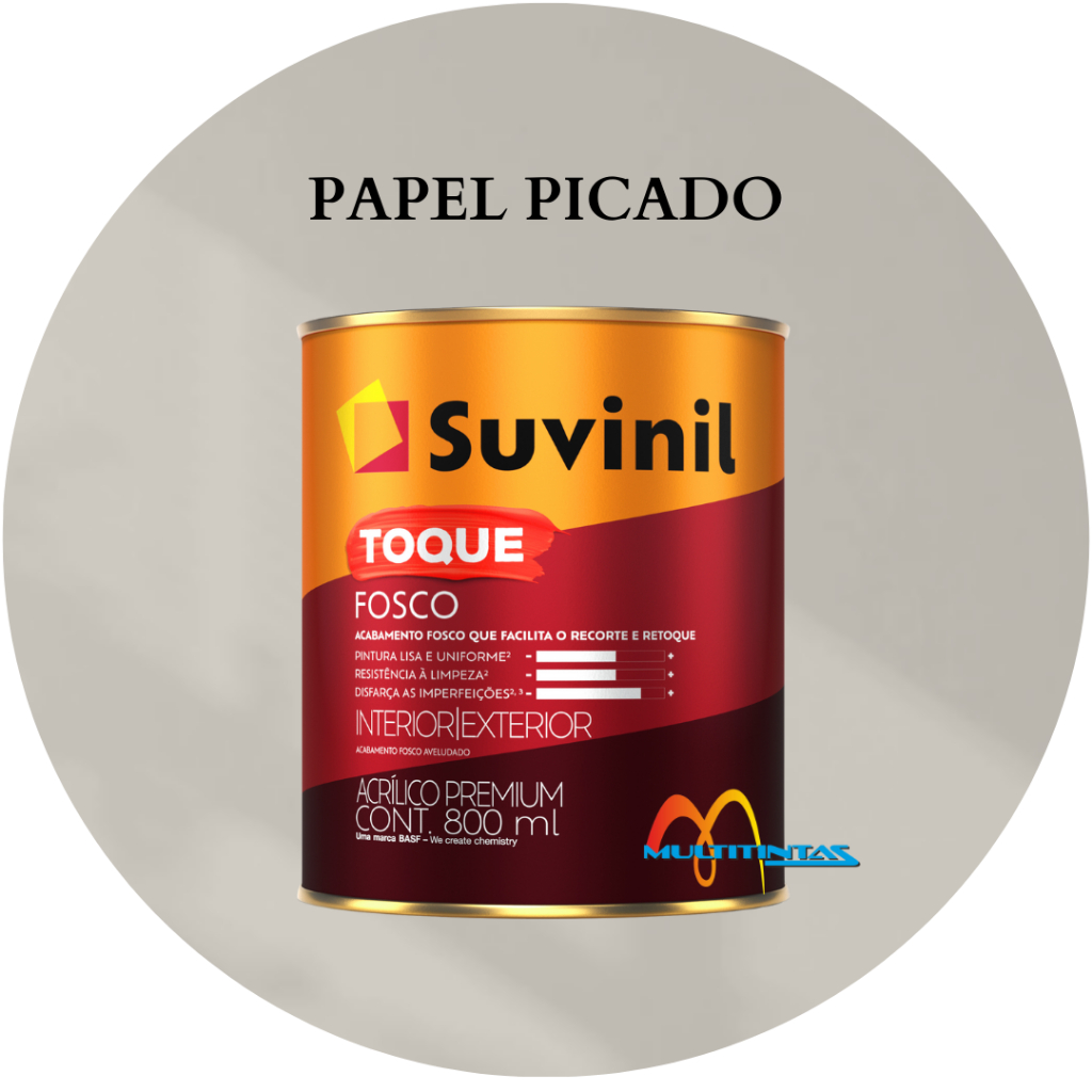 Tinta Acrílica 800ml Cor Papel Picado Toque Fosco Suvinil | Shopee Brasil