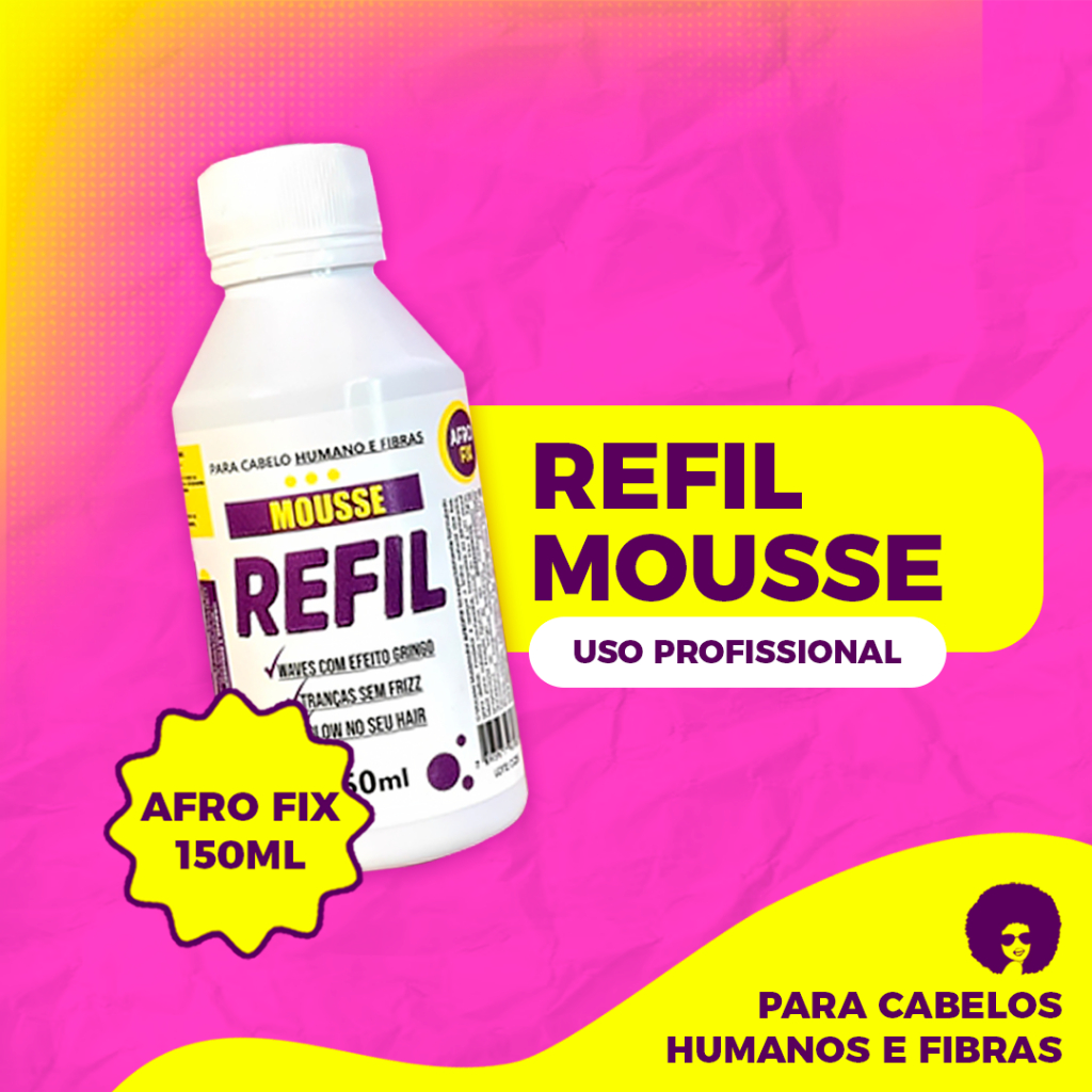 Refil Mousse Modelador Afro & Fix 150ml | Shopee Brasil