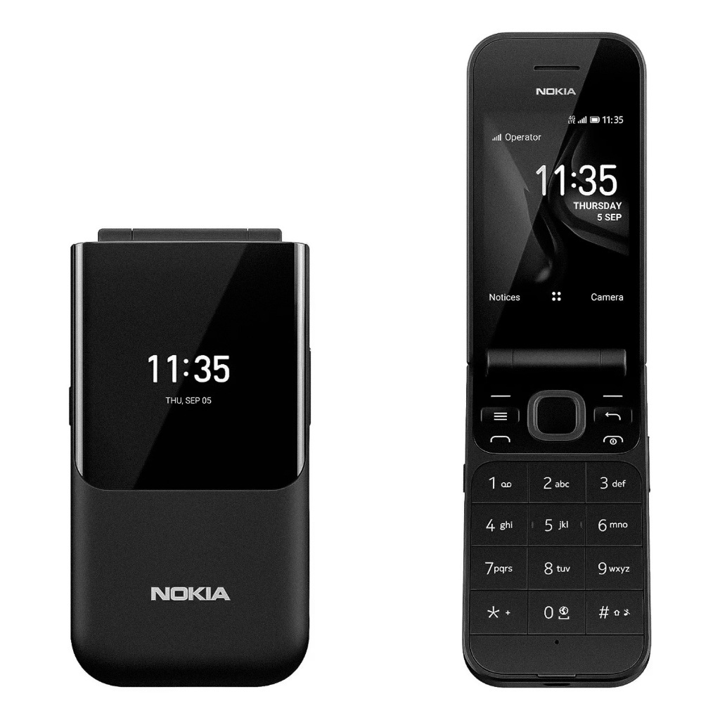 Telefone Antigo Nokia Flip 2720 Clássico Para Idosos Preto - teclas ...