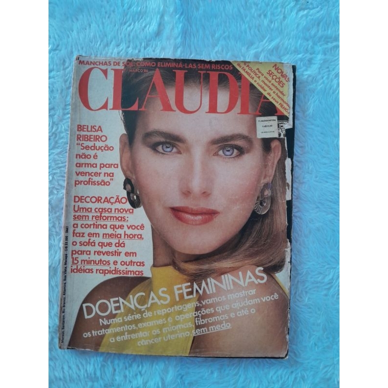revista Claudia antiga, ed 441 c a modelo belisa Ribeiro | Shopee Brasil