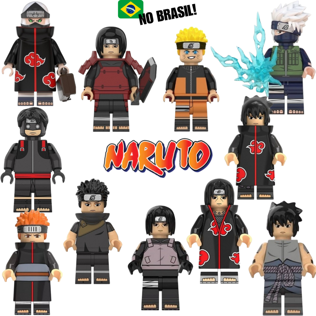 BONECOS ANIME UZUMAKI NARUTO UCHIHA SASUKE ITACHI KAKASHI HASHIRAMA ...