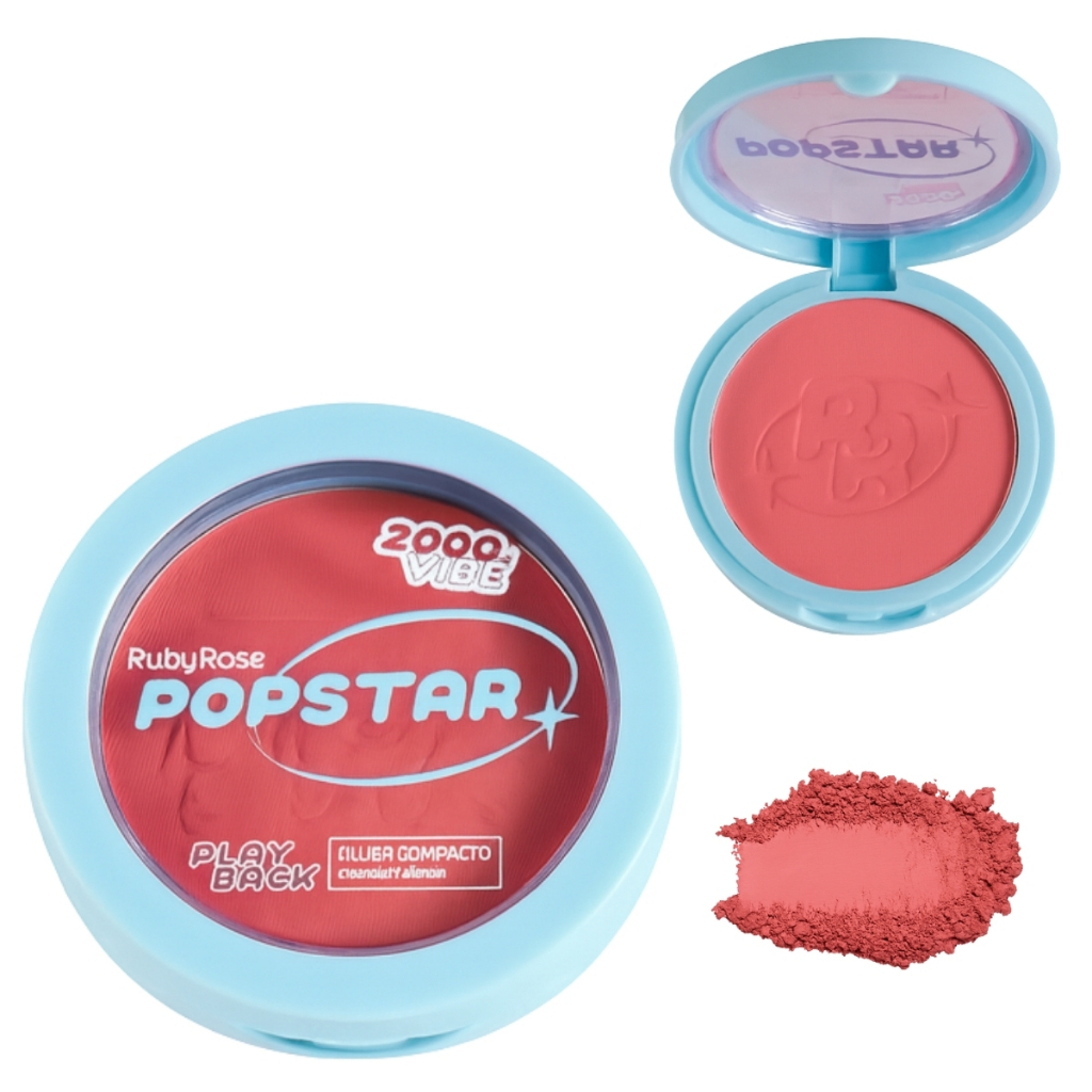 Blush Compacto Playback Popstar Ruby Rose | Shopee Brasil