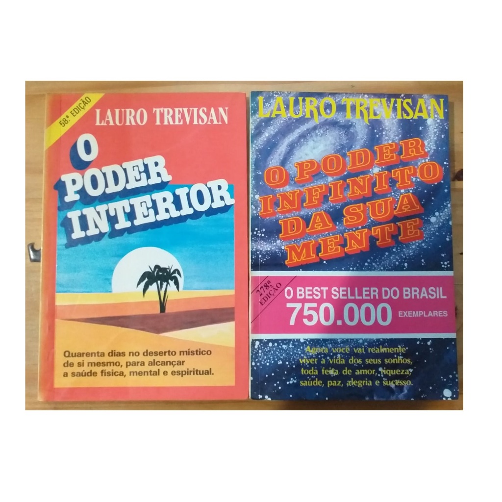 KIT(2) Livros Lauro Trevisan: O poder infinito da sua mente + O poder ...