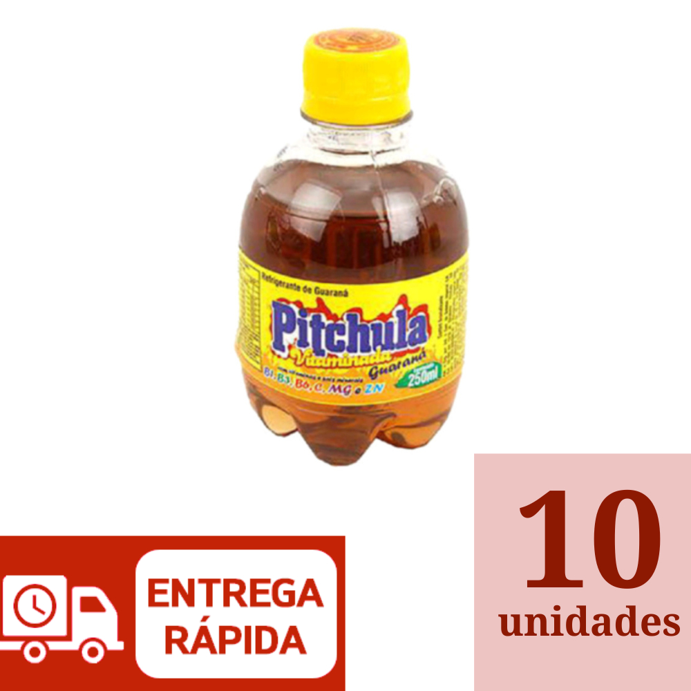 Kit 10 Refrigerante Pitchula Guaraná 250g | Shopee Brasil