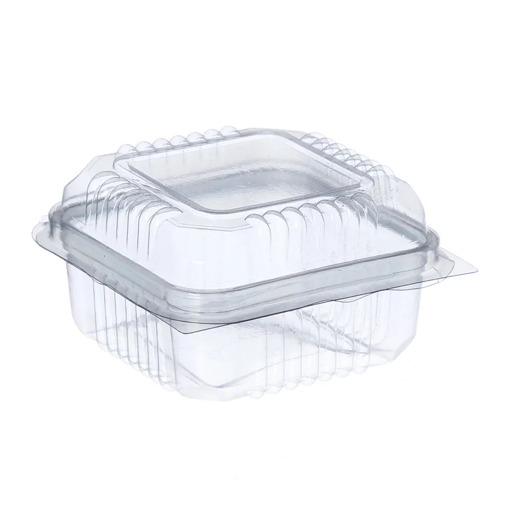 100 Embalagem PET Doce Quadrado 200ml Articulada P-650 PF-650 G650 P ...