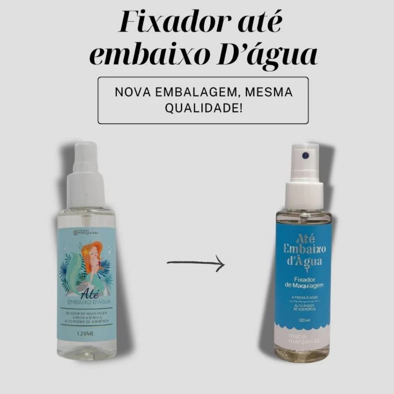 Fixador de Maquiagem à Prova D'Água Até Embaixo D'Água Maria Margarida ...