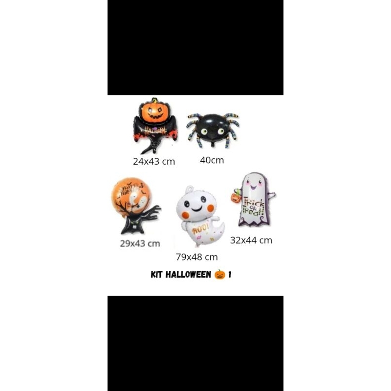 Kit balões halloween | Shopee Brasil
