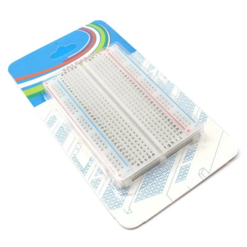 Protoboard Breadboard 400 Pontos Furos Prototipo Arduino | Shopee Brasil