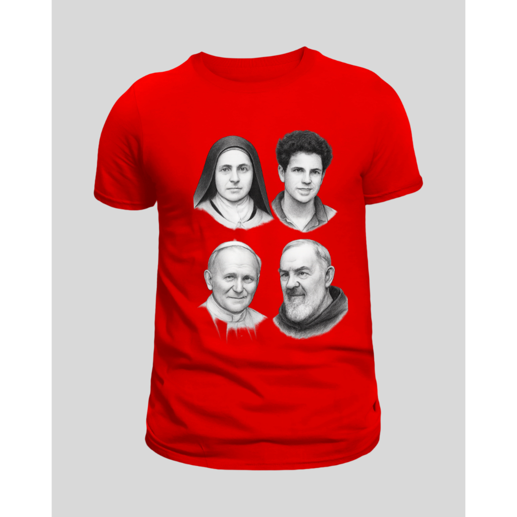 Camiseta Santa Teresinha São Carlo São João Paulo Padre Pio| Unissex ...