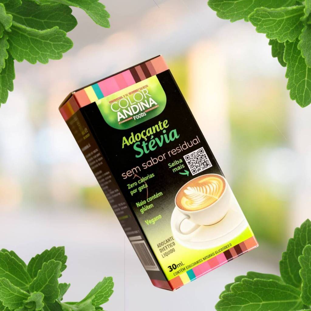 Adoçante stevia líquido Color Andina 30ml - Color Andina | Shopee Brasil