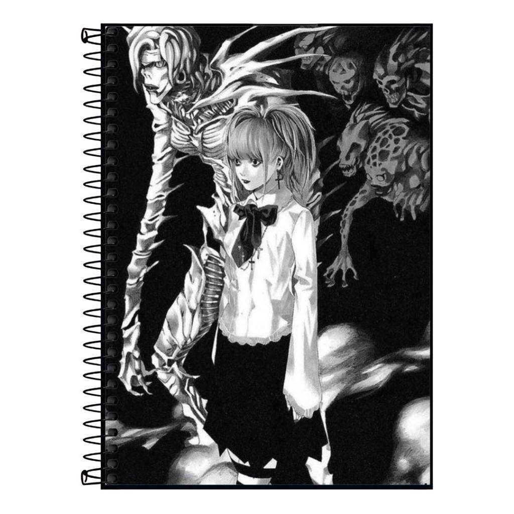 Caderno personalizado da misa amane death note - capa dura unica 01,10,15 e 20 materias ...