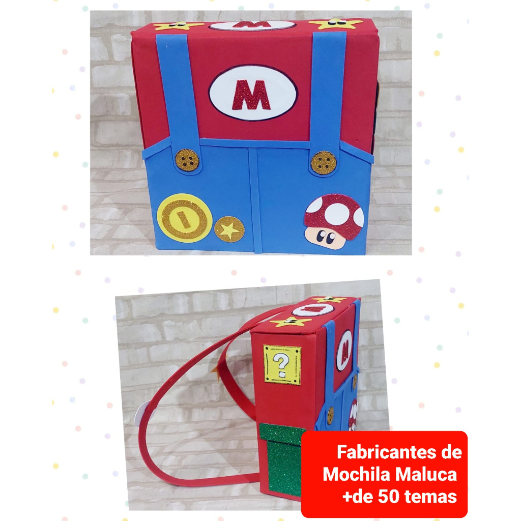 Mochila Maluca Mario Bros | Shopee Brasil