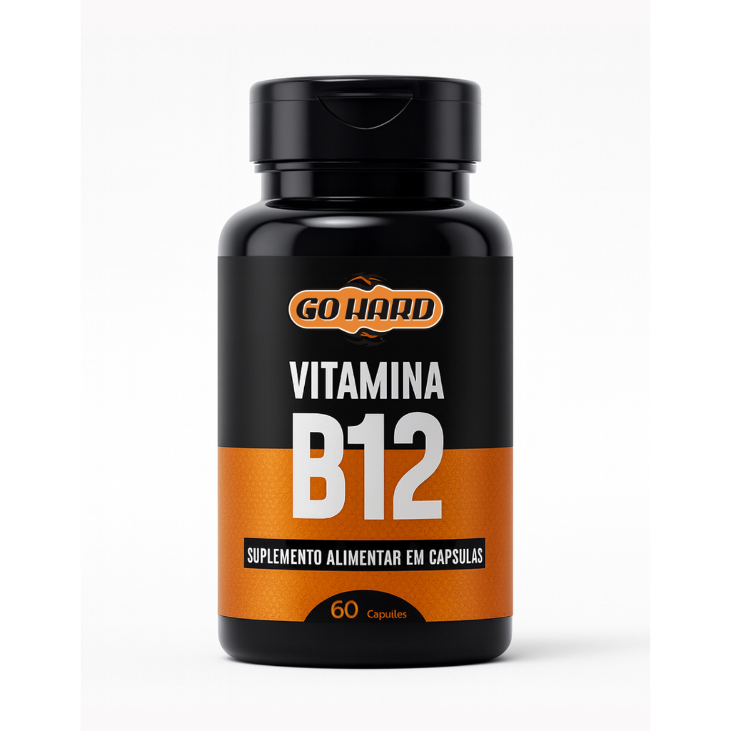 Vitamina B12 Metilcobalamina 60 Cápsulas Go Hard nutrition | Shopee Brasil