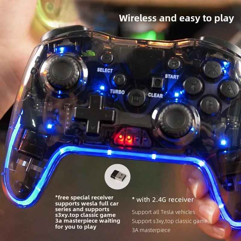 Controle Gamer Gaminja NS015 sem fio bluetooth com vibração PS3/PC ...