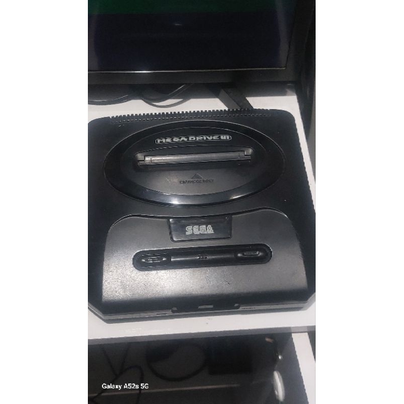 console Mega Drive antigo com entrada para Sega Cd leia | Shopee Brasil