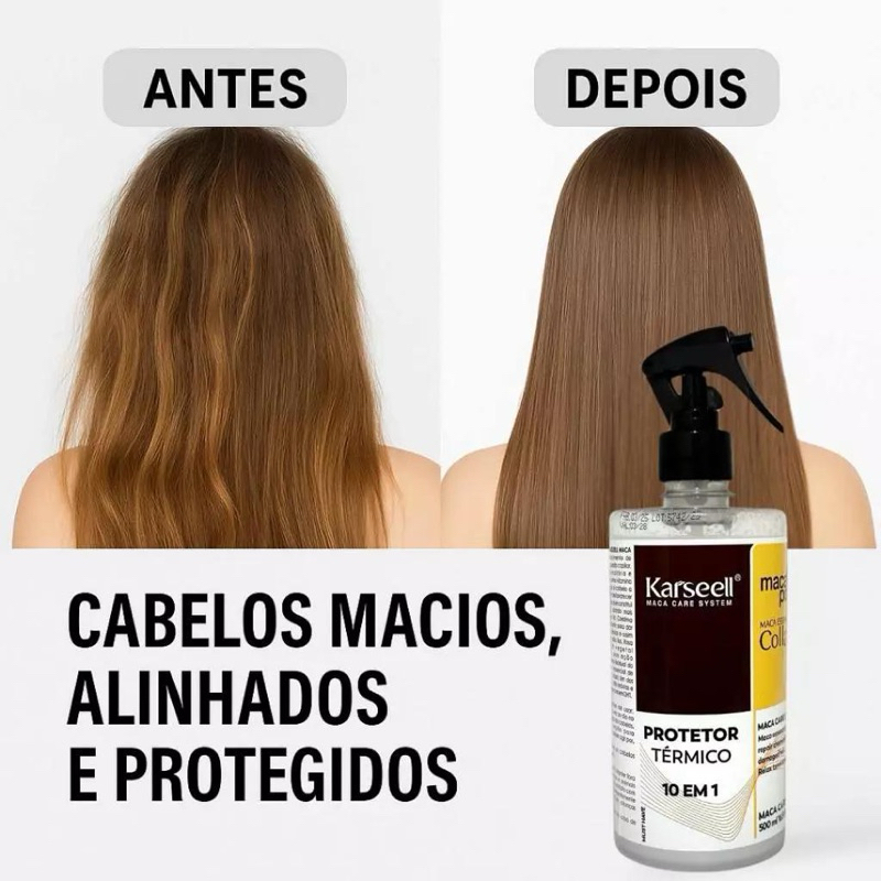 Protetor Termico 10 em 1 Spray Capilar Defrizante Finalizador 500mL | Shopee Brasil