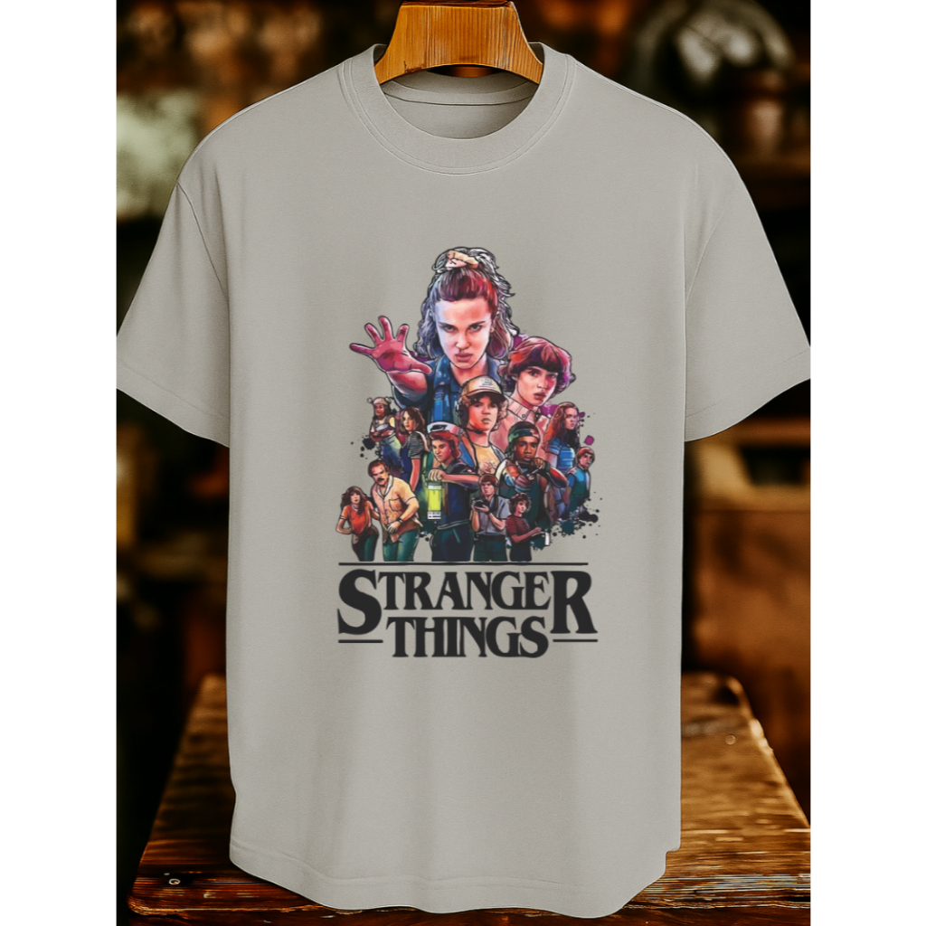 Camiseta Stranger Things – Estampa Série Netflix – Moda Geek | Shopee ...