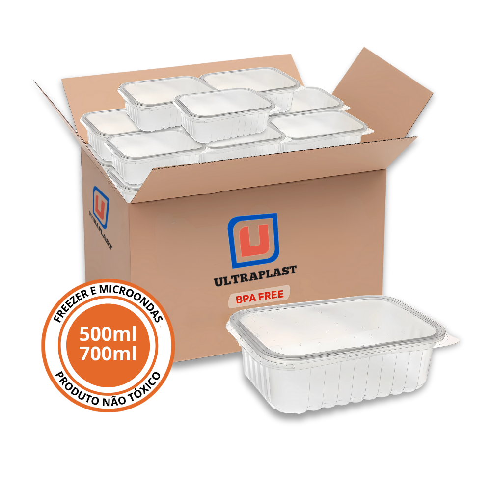 Pote Marmita Descartável 500/700ml Ultraplast 75/150/225 unidades ...