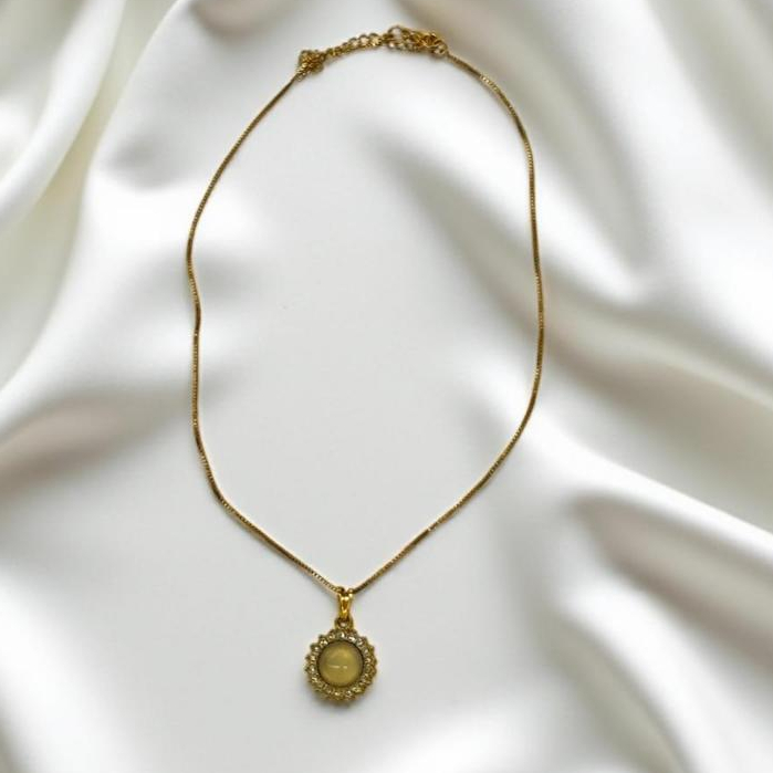 Colar Sol Radiante Moderno Elegante Moda 45cm | Shopee Brasil