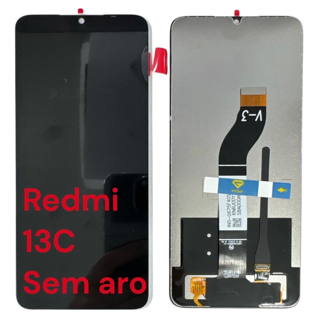 Tela Frontal Display Touch lcd Redmi 13C Original sem aro | Shopee Brasil