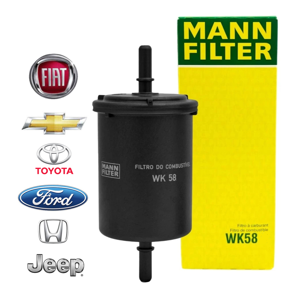 Filtro de Combustível Original MANN WK58 FLEX | Fiat, GM, Ford, Jeep ...