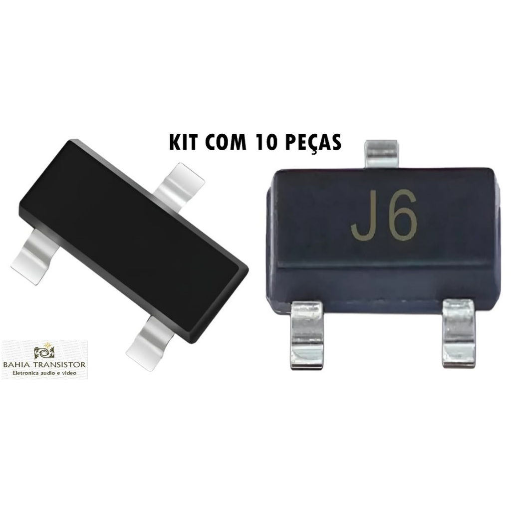 Transistor S9014 J6 Smd Sot23 - Kit 10pçs original | Shopee Brasil