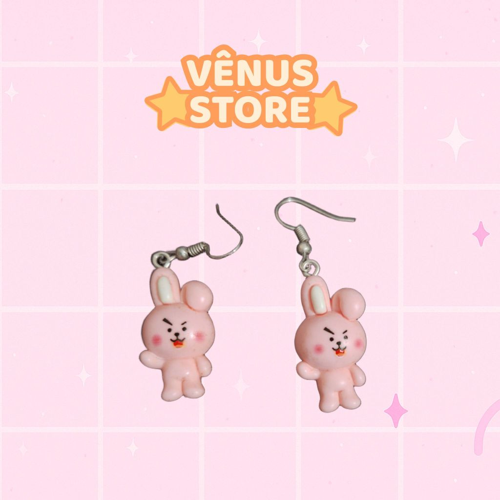 Brinco Cooky BT21 BTS Jungkook | Shopee Brasil