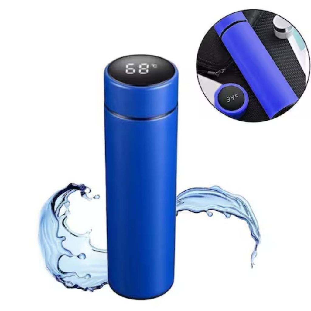 Garafa Térmica Inox 500 Ml Inteligente com Medidor De Temperatura Ideal ...