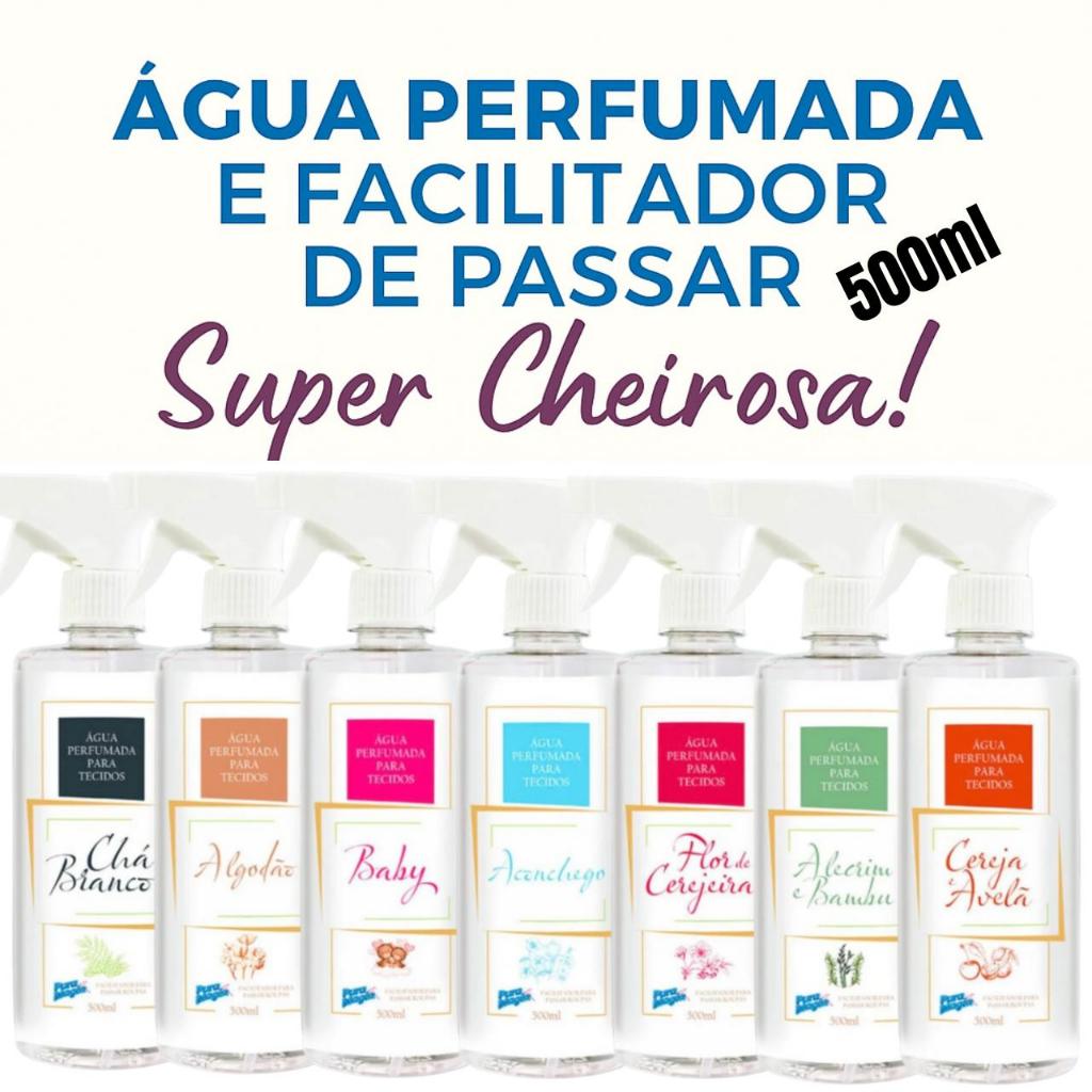 Água Perfumada 500ML Spray Para Tecido e Ambientes Cheirinho para Casa ...