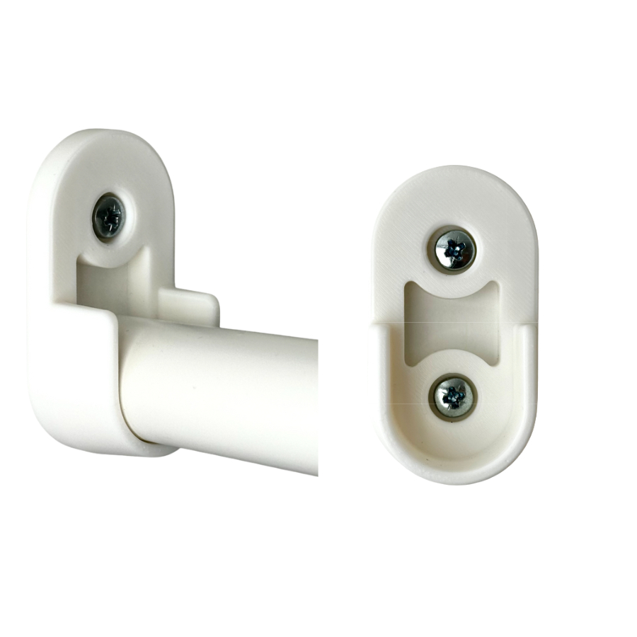 Suporte de Varão de closet Guarda Roupa ou Cortina | Shopee Brasil