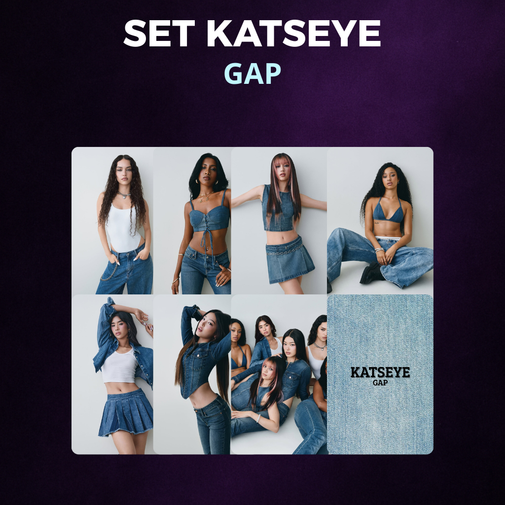 Photocard K-pop Katseye - Gap (Daniela, Lara, Megan, Manon, Sophia ...