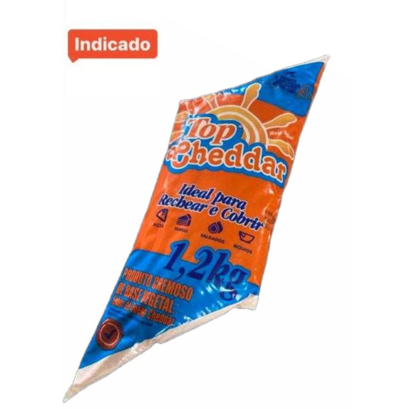 Top Cheddar 1,2KG Ideal Para Rechear e Cobrir | Shopee Brasil