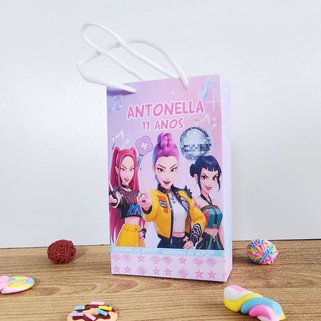 Sacolinha Personalizada Guerreiras dos K-Pop – Lembrancinhas para Festa ...