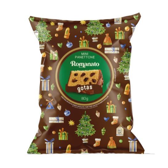 Mini Panettone Caixa Fechada 24 Unidades 80g Atacado Natal