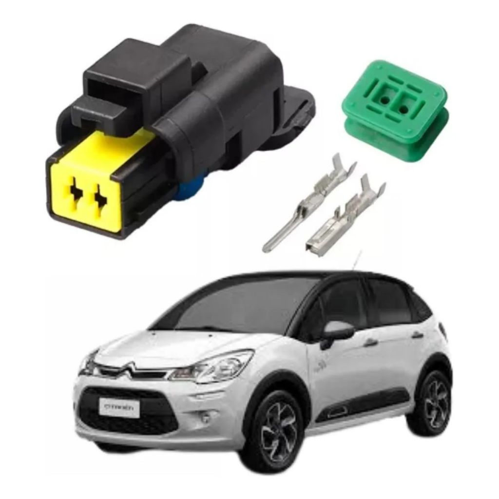 01 Plug Conector Sensor Temperatura Citroen C3 C4 C5 Partner | Shopee ...